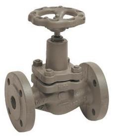 China Wave shape Iron castign stop valve for sale