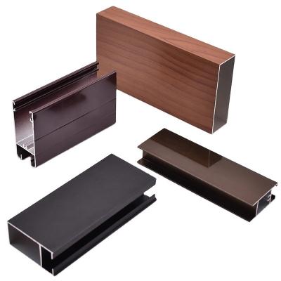 China Bolivia sliding door windows frame aluminum profile with competitive and powder coating for sale