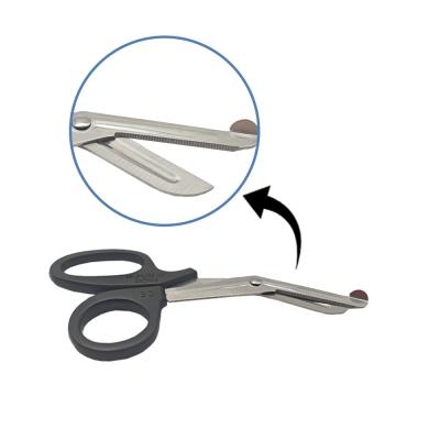 China 7.4 Inch Mini Bandage Shears Colorful Gauze Scissors Stainless Steel Athletic Tape Scissors Manual Power Source for Nursing for sale