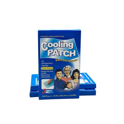 China New Product Ideas Cool Plaster Fever Cooling Patch Rapid Fever Reduction One Piece Per Bag, Three Bags Per Box for sale