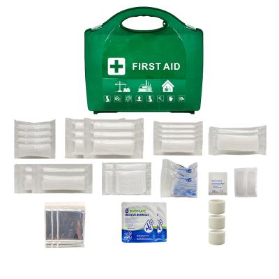 China Medium Work Place Survival HSE Emergency Medical Box Kit British Standard First Aid for 25-100 People at Work Place for sale