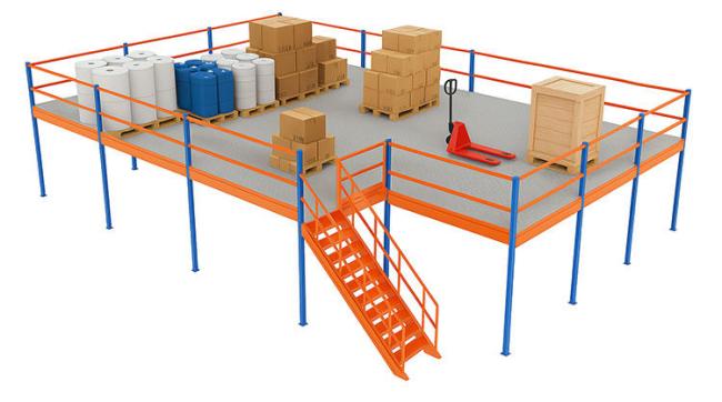 Steel Structure Garret Mezzanine Floor Platform