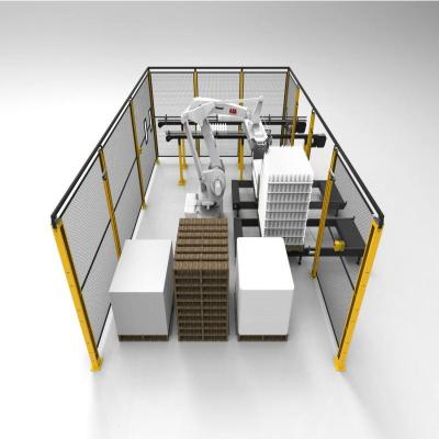 China B55: Metal Wire Mesh Fence Warehouse Security Robot Safety Fencing Machine Guard Panel Workshop isolation network Workshop Safety Fence for sale