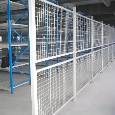 China B55: Metal Wire Mesh Fence Warehouse Security Robot Safety Fencing Machine Guard Panel Workshop isolation network Workshop Safety Fence for sale