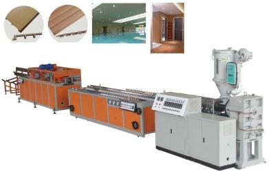China WPC Decking Flooring Post Composite Profile Rail Extrusion Production Line Making Machine for sale