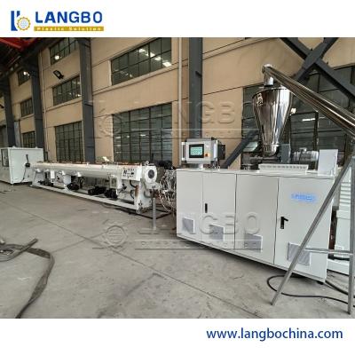 China High-Speed PE/PP/HDPE/PVC/PPR/MPP Plastic Pipe Extrusion Line for sale