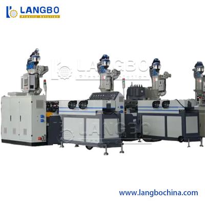 China Corrugated Pipe Extrusion Line with Integrated Co Extrusion Layer System for High Output and Precision Temperature Control for sale