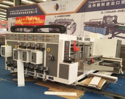 Cina 282 Flexo che stampa la macchina di Slotter per rimpiccioliscono la velocità del contenitore 200pcs/Min di cartone in vendita