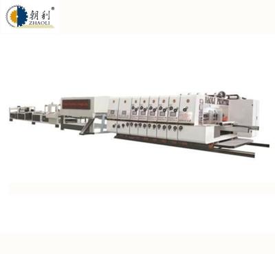 Cina Stampante a macchina Slotter di Flexo tagliata scanalatura della stampa del contenitore di cartone con l'impilatore in vendita