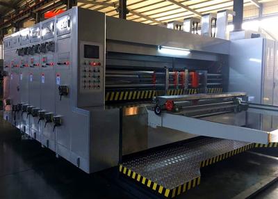 Cina Lo stampatore Slotter di Flexo del contenitore di cartone dell'alimentatore del margine anteriore muore pc a macchina/min della velocità 120 della taglierina in vendita