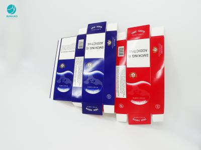 Китай Картонная коробка безвредной красной голубой сигареты упаковывая с персонализированным дизайном продается