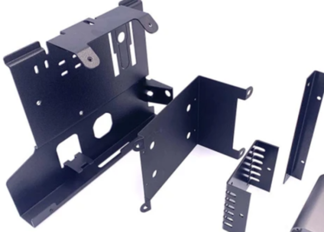 Anodized blue black sheet metal fabrication parts