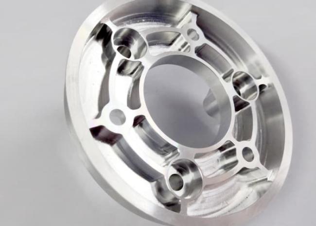 High precision titanium TC4 CNC machined part with sandblasted surface finish