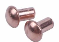 Quality Brass Copper Round head solid rivet M5 M6 M8 Customized Yellow Gold solid rivets for sale