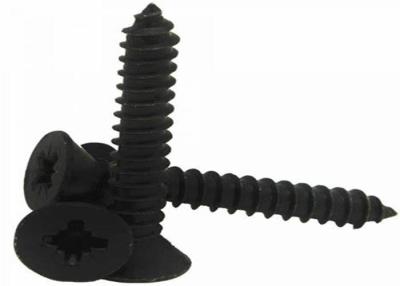 중국 2mm 3mm 탄소 강철 4.8 검은 산화탄소 크로스 Recessed Countersunk CSK 목재 터핑 나사 DIN7997 가구 판매용