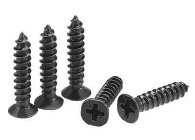 Black Carbon Steel Oxide Phillips Cross Head Tapping Screws Grade 4.8 C1045 DIN