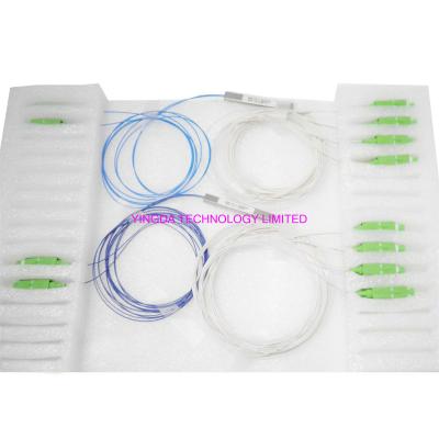 중국 GPON 네트워크 1260년 - 1650 nm에 있는 2x8 Blockless 소형 유형 PLC 쪼개는 도구 판매용