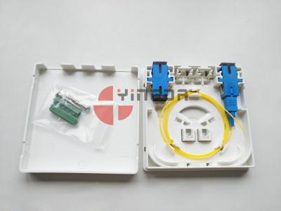 중국 나사 정면 케이블 출구 출구를 가진 건물 벽 설치에 있는 FTTH 소켓 패널 판매용