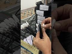 Αυτοφερόμενο Sc σκοινιού μπαλωμάτων FTTH - καλώδιο πτώσης ινών Sc μαύρο FRP LSZH 20M
