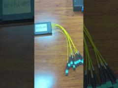 MPO MTP-Steckverbinder Glasfaser-Splitter FTTH 8 STK. 1x8 2,0 mm ABS-Kassette Multimode OM3 PLC-Splitter 1 m