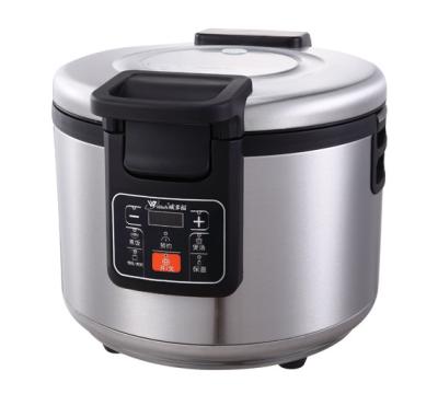 Cina in pieno fornello di riso automatico dell'acciaio inossidabile 20L con il vaso interno d'acciaio per il ristorante in vendita