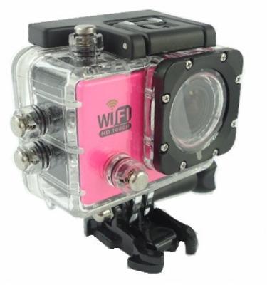 Cina WIFI subacqueo rosa 1080P mette in mostra la macchina fotografica di HD DV con x4 Digital Zom in vendita