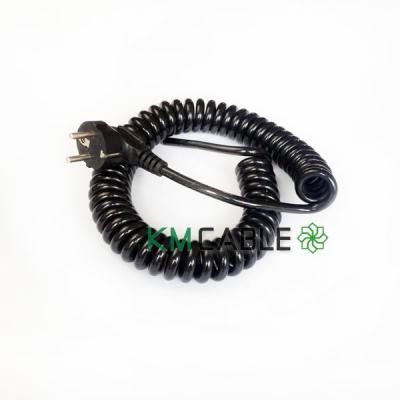 Cina Il cavo ritrattabile della bobina di 10 amp, la spina di 12V UE ha intrecciato il cavo flessibile in vendita