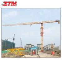 Quality ZTT156 Flattop Tower Crane 8t Capacity 65m Jib Length 1.3t Tip Load With Inclined Ladder Design for sale