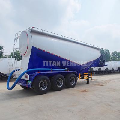 중국 TITAN New 3 Axle 40ton 50ton V Type Dry Powder Cement Bulker Bulk Cement Tanker Trailer 판매용