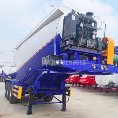 중국 TITAN New 3 Axle 40ton 50ton V Type Dry Powder Cement Bulker Bulk Cement Tanker Trailer 판매용
