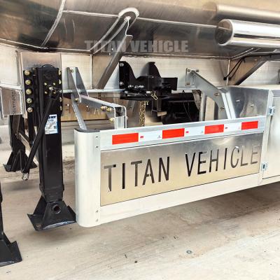 Κίνα TITAN Large Capacity Aluminum Oil Diesel Fuel Tanker Trailer 3 Axle 4 Compartments for Sale προς πώληση