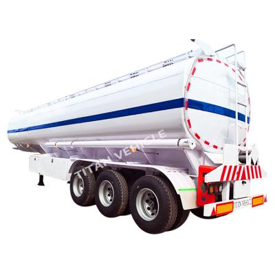 Κίνα TITAN 3 Axle 42000 Liters Fuel Tank Semi Trailer Oil Diesel Fuel Tanker Trailer for Sale in Ghana προς πώληση