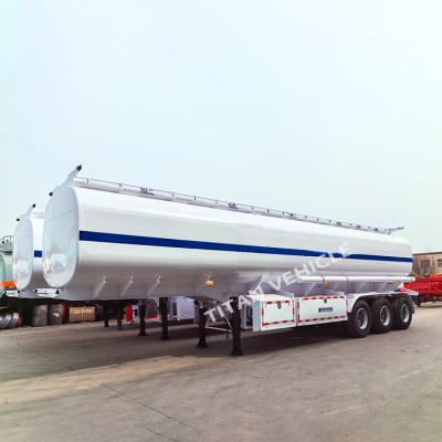 Κίνα TITAN 3 Axle 42000 Liters Fuel Tank Semi Trailer Oil Diesel Fuel Tanker Trailer for Sale in Ghana προς πώληση