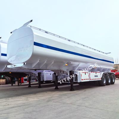 Κίνα TITAN 3 Axle 42000 Liters Fuel Tank Semi Trailer Oil Diesel Fuel Tanker Trailer for Sale in Ghana προς πώληση