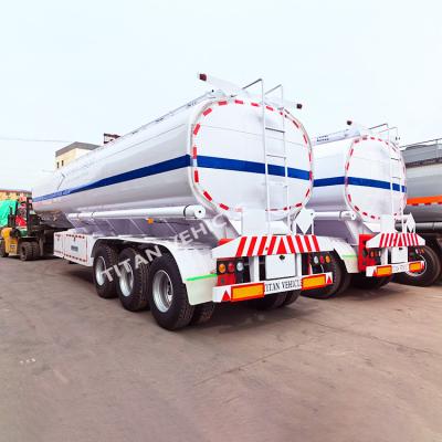 Κίνα TITAN 3 Axle 42000 Liters Fuel Tank Semi Trailer Oil Diesel Fuel Tanker Trailer for Sale in Ghana προς πώληση