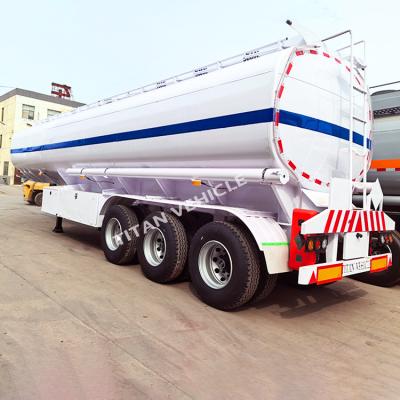 Κίνα TITAN 3 Axle 42000 Liters Fuel Tank Semi Trailer Oil Diesel Fuel Tanker Trailer for Sale in Ghana προς πώληση