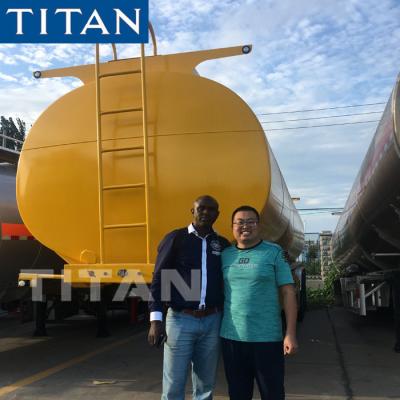 Κίνα TITAN 30-45cbm road fuel gasoline transport tanker trailers for sale προς πώληση