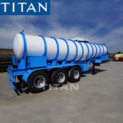 Κίνα TITAN 19/20cbm chemical acid fuel tanker semi trailers for sale προς πώληση