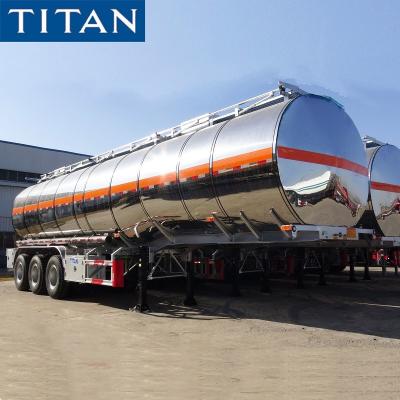 Κίνα 3 Axle 45000 Liters Aluminum Fuel Diesel Tank Trailer προς πώληση