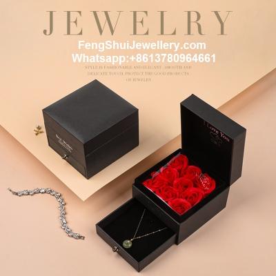 China Necklace Gift Box, Jewelry Box, Valentine'S Day Gift Box Jewelry Gift Box, Drawer-Style Necklace Box, Romantic Gift Box, Valentine'S Day Birthday Jewelry Box Double-Door Ring And Necklace Jewelry Box for sale