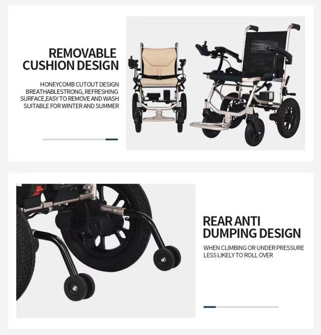 New Design Electric for Disabled Factory Wheelchair Manufacturer Electronic Wheel Chair Medical Use