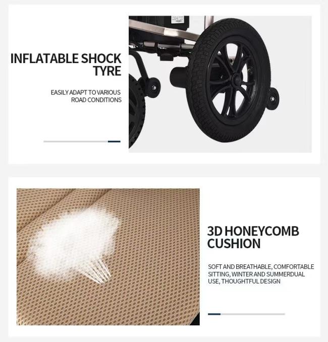 New Design Electric for Disabled Factory Wheelchair Manufacturer Electronic Wheel Chair Medical Use