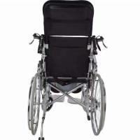 Quality Foldable Lightweight Wheelchair for Disabled Users Manual Folding and Adjustable Back for sale