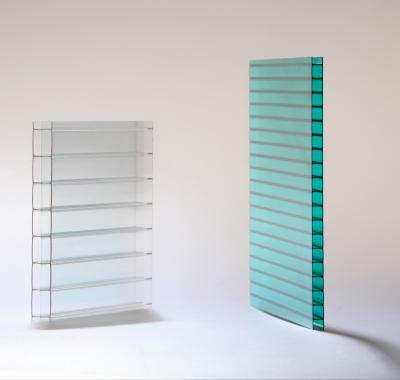 Chine La feuille creuse de polycarbonate lambrisse le panneau multi de PC de Sun de mur pour la bâche de toiture de serre chaude à vendre