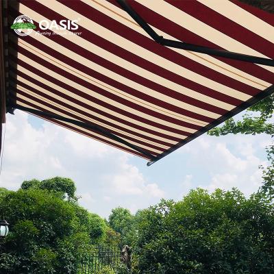 4mx3.5m Retractable Power Awning For House , Motorized Window Awnings CE ROHS