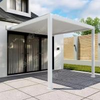 Quality Waterproof Motorized Aluminum Pergola With Adjustable Louvers 10 Year Warranty for sale