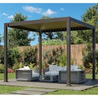 Quality 7x5M Sun Shading Motorized Aluminum Pergola With Adjustable Louvers Customization for sale