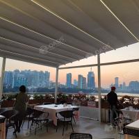 Quality 6x6m Aluminium Garden Pergola With Retractable Canopy Custom Made rain resistance for sale