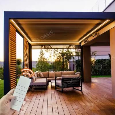 Chine Pergola électrique en aluminium pour maisons particulières à vendre