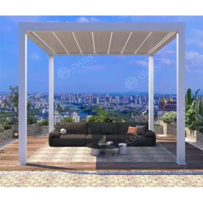 Chine Chine Fabricant Pergola Gazebo Patio ombre extérieure imperméable à l'eau en aluminium Pergola à clocher pour les manoirs à vendre